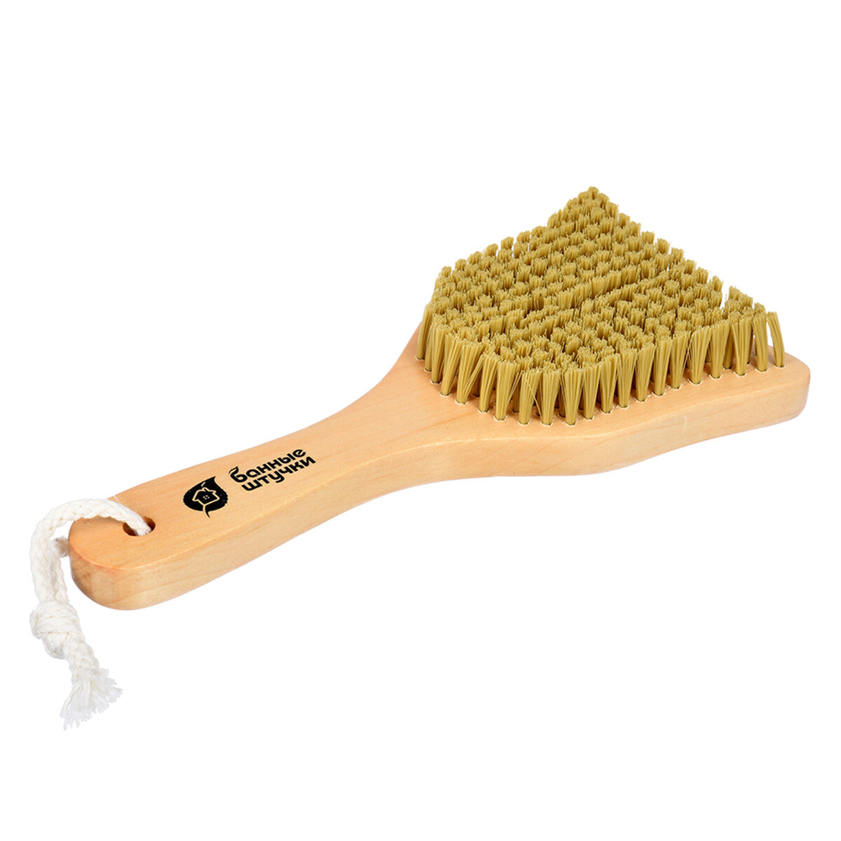 Щетка деревянная Банные Штучки материал дерево, длина 20 см, натуральная щетина (40065)