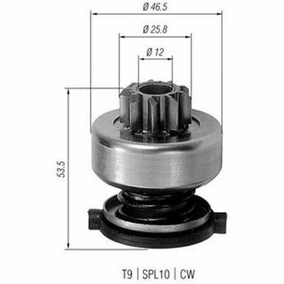 Бендикс стартера M.MARELLI 940113020226 Audi, Vw, Opel, Fiat