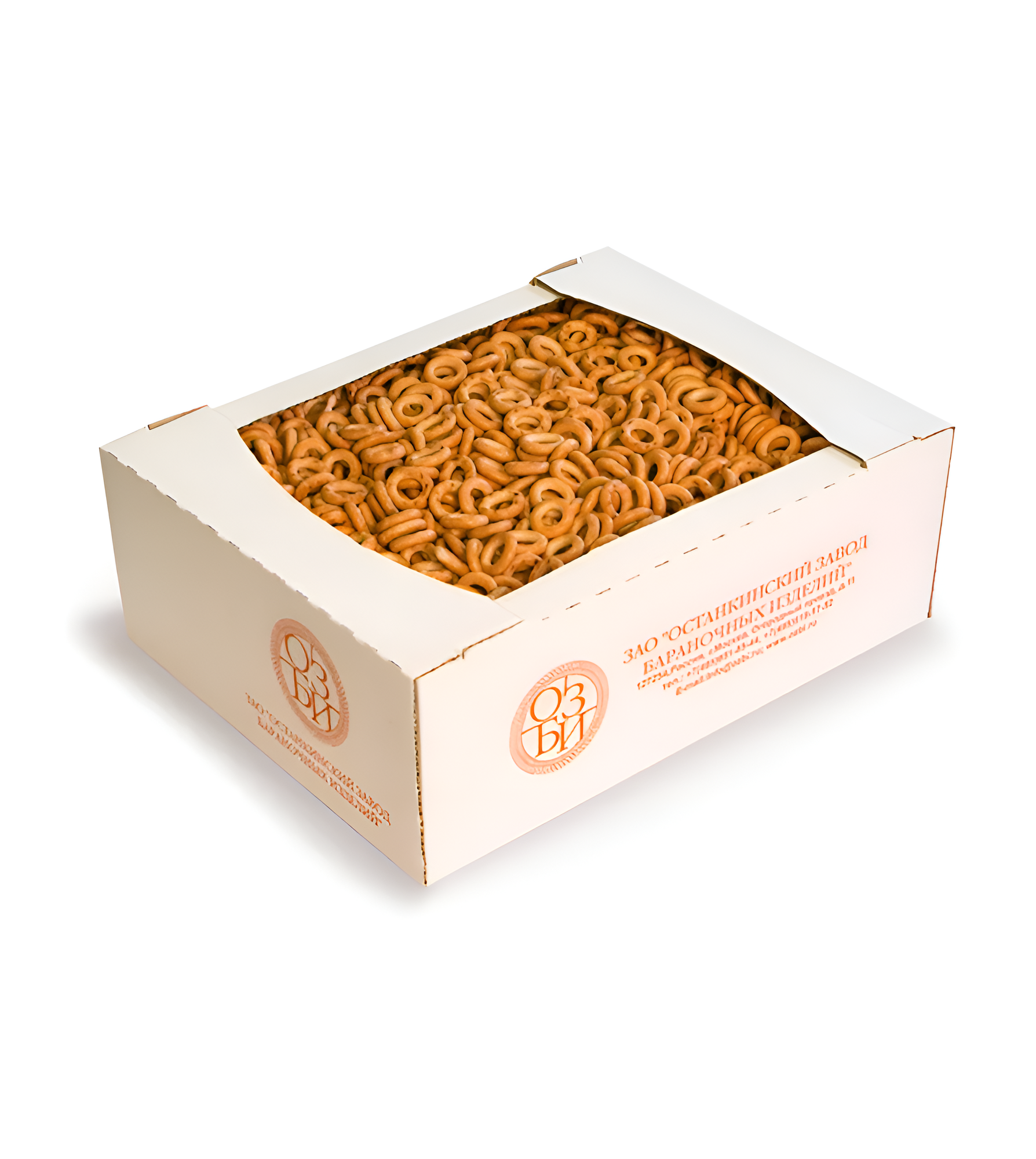 Сушки Семейка озби "Челночок", постные, в картонной коробке, 3кг