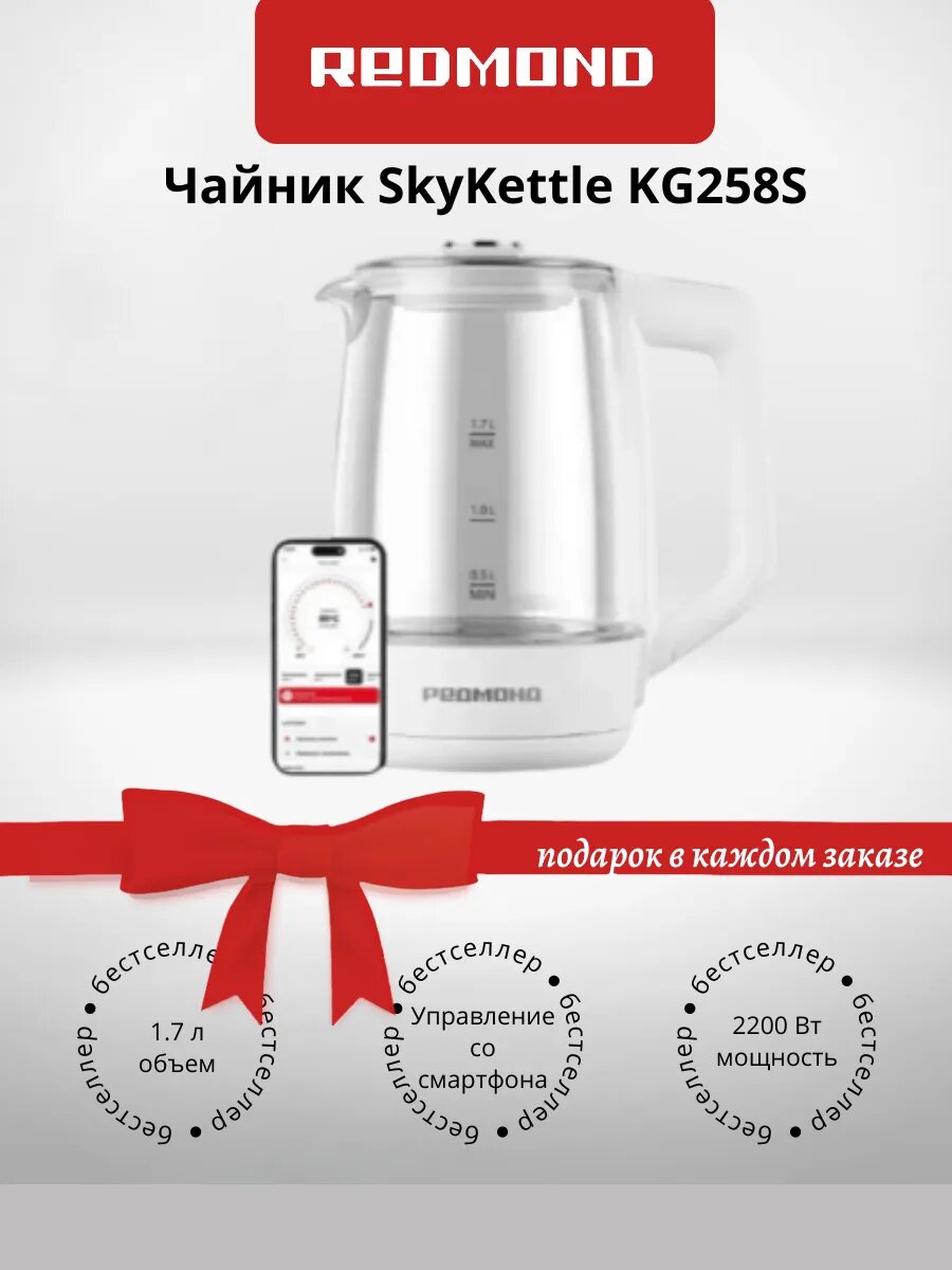 Чайник SkyKettle KG258S (+подарок)