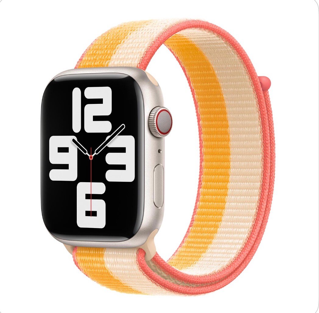 Ремешок Sport Loop Maize/White ML2Y3FE/A для Apple Watch 44/45/46/49mm (Original)