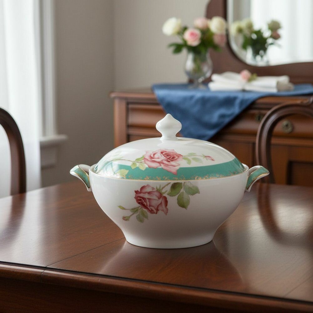 Супница с крышкой Роза (Milano Rose Pavone) A2118167