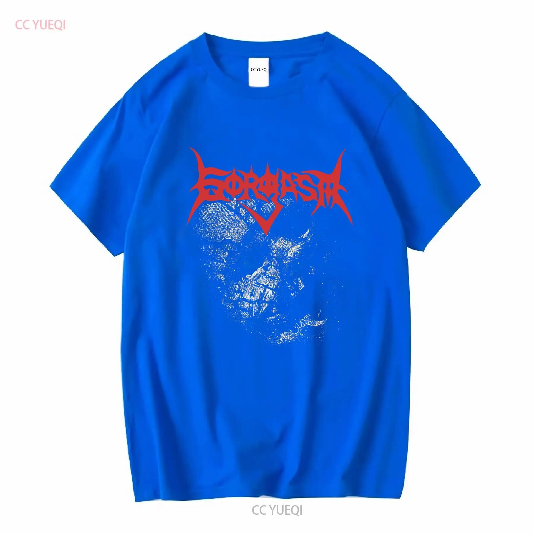 Футболка Gorgasm синяя, хлопок, XXL