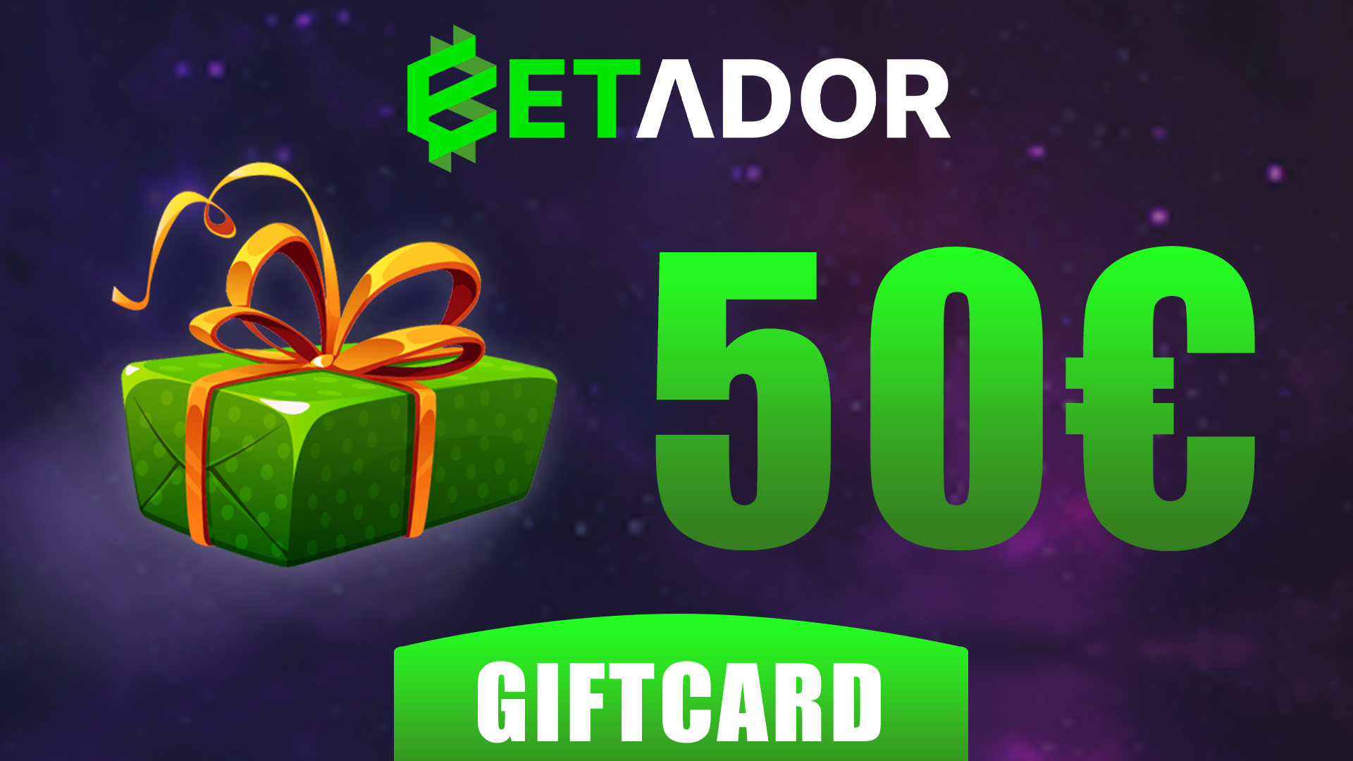 Betador 50 EUR Подарочная карта | купить цифровой ключ для активации в России