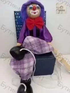 Кукольный театр Клоун марионетка Фиолетовый для развития мелкой моторики рук, Китай