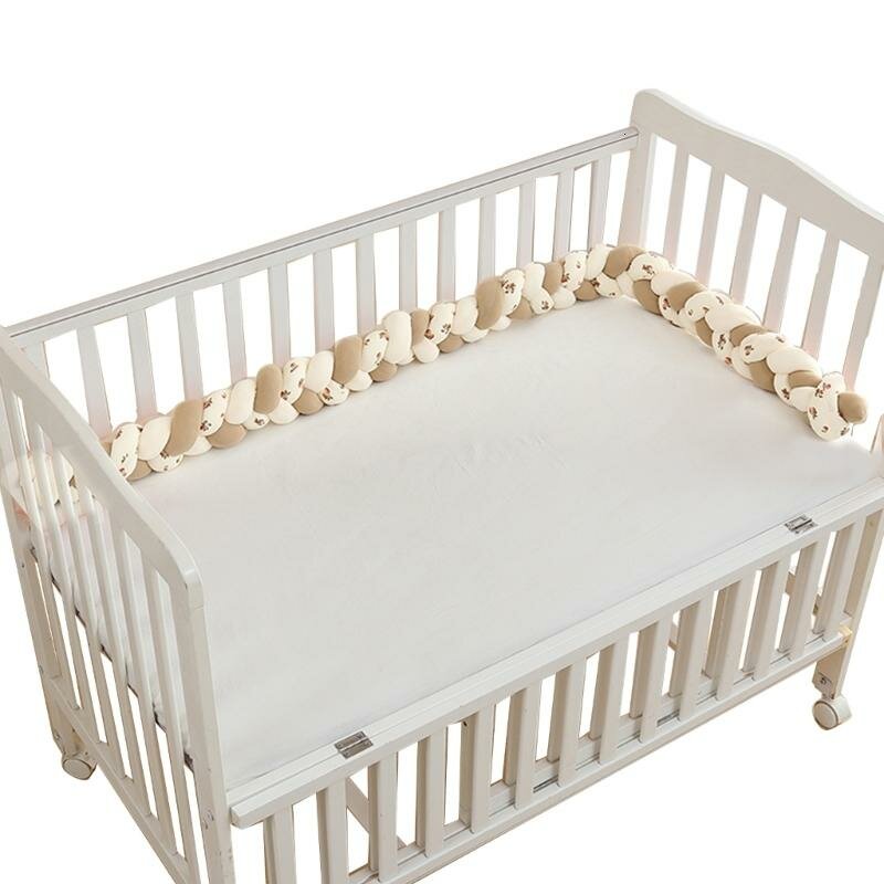 Бампер для детской кроватки, маленький розовый