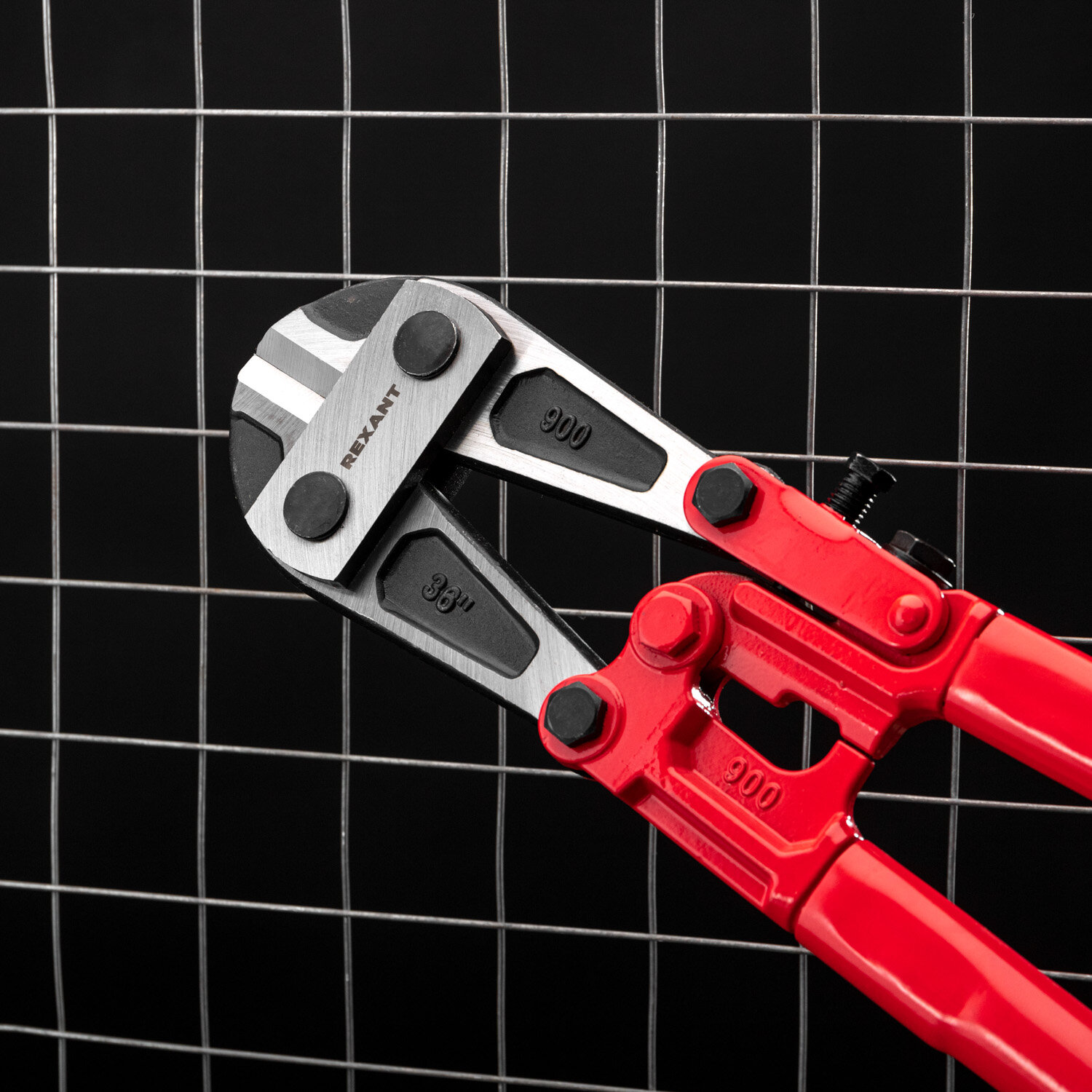 Болторез с двойным рычагом, 900мм, 36" REXANT, красный, 12 мм