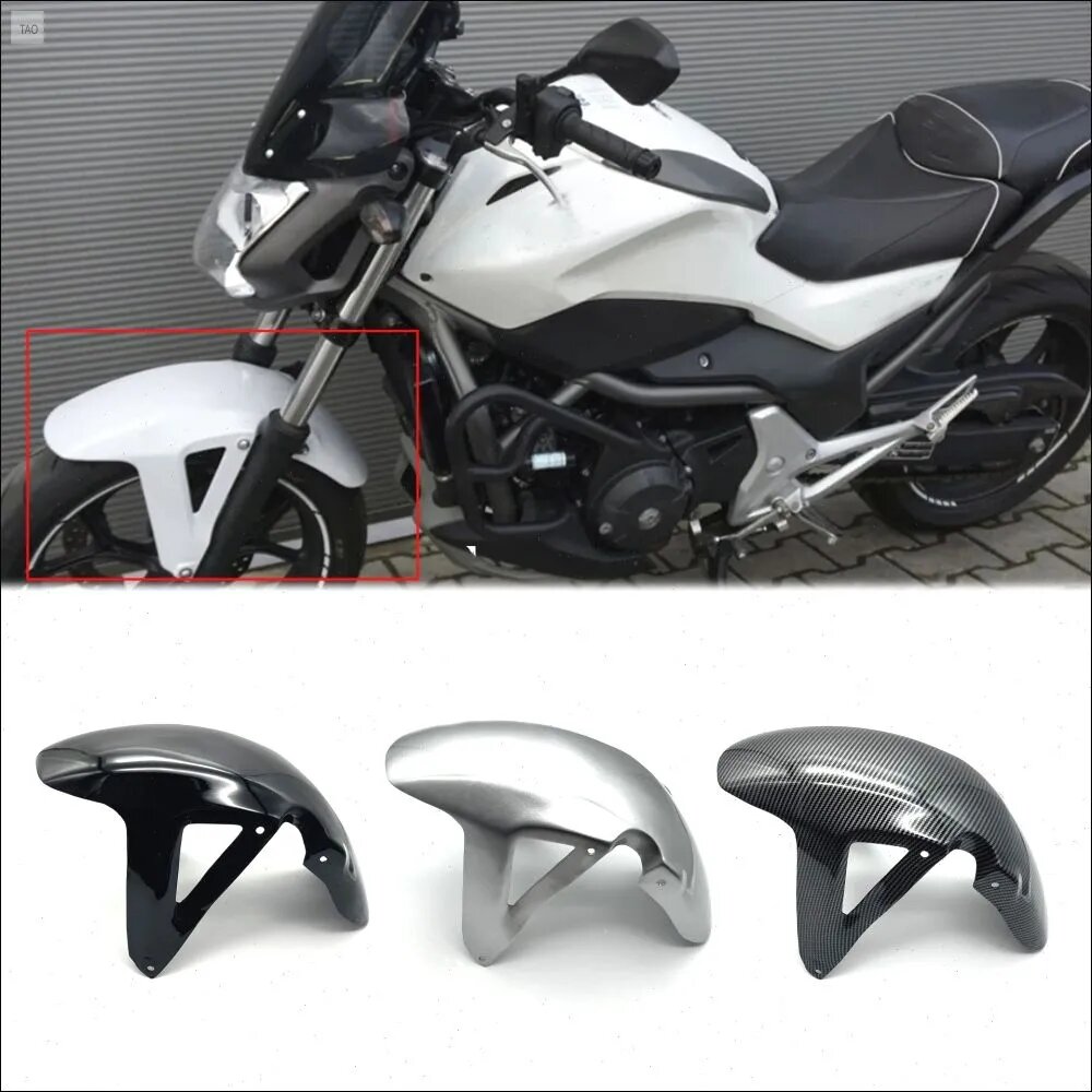 Переднее крыло для Honda NC700S/NC750 S X из карбона, черного цвета