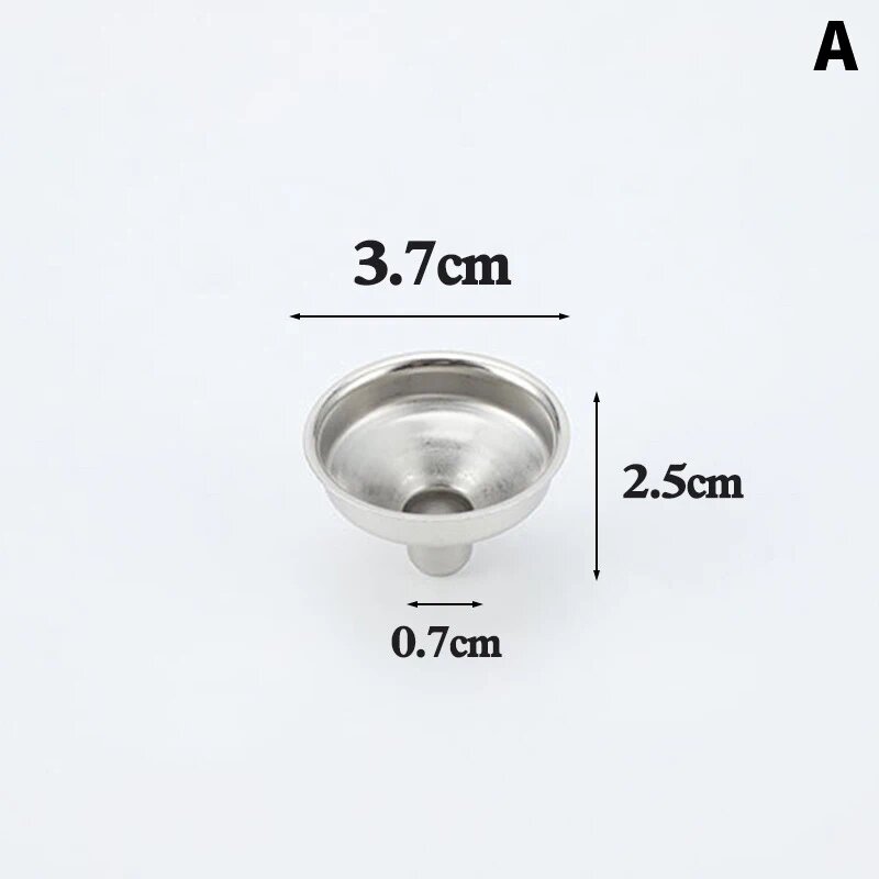 Воронка из нержавеющей стали, 3.7x2.5x0.7 см, Цвет: A