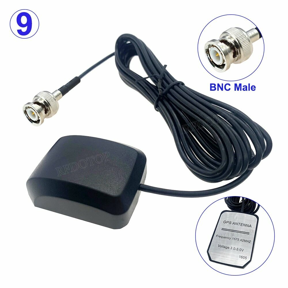 1 шт. автомобильная GPS-антенна SMA/SMB/MCX/MMCX/BNC/TNC/Fakra разъем «папа/гнездо» 3M, BNC Male