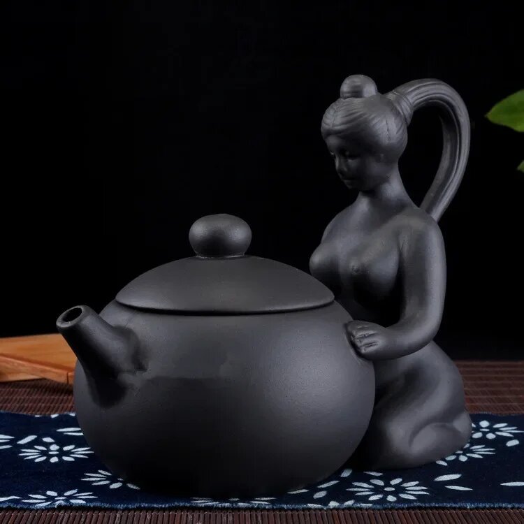 Китайский чайник Xi Shi из фиолетовой глины 220 мл Black