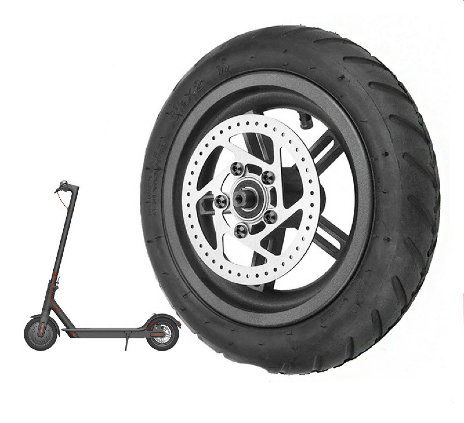 Заднее колесо MyPads 8.5 дюймов в сборе с тормозным диском для электросамоката Xiaomi M365