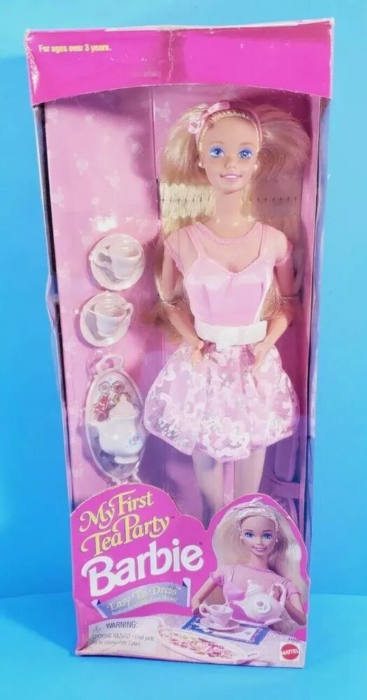Barbie My First Tea Party Barbie Easy To Dress Doll 1995 Коллекционные куклы