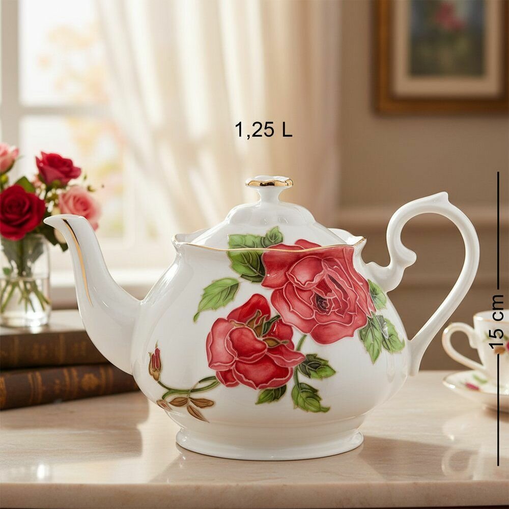 Чайный сервиз на 6 персон Золотая Роза Рафаэлло (Pavone) A2071552