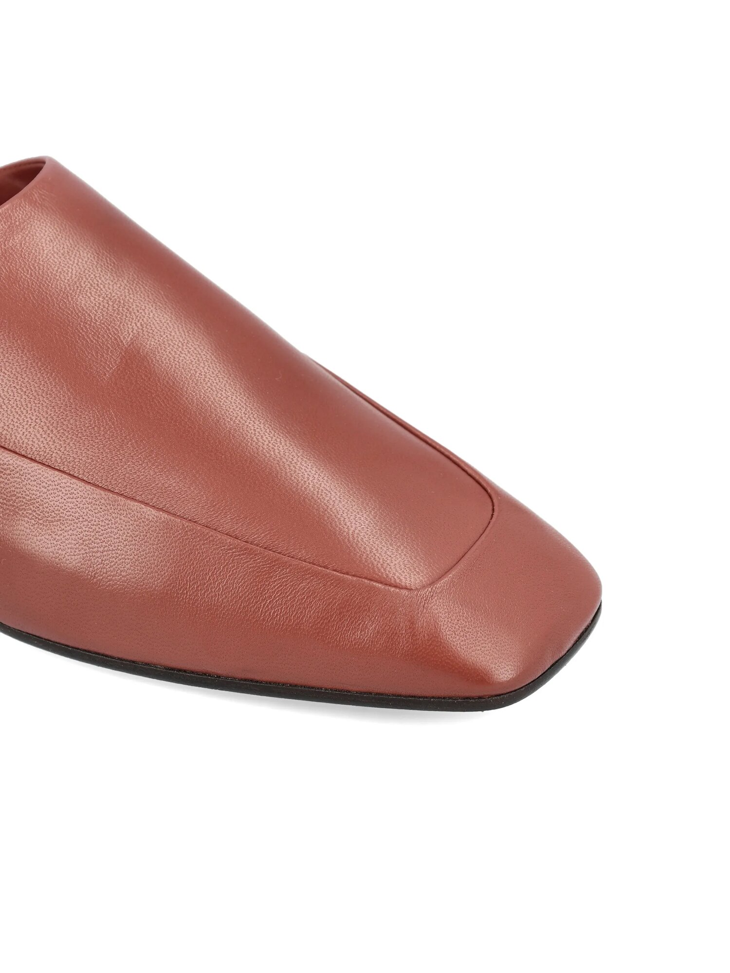 Мюли BRUNELLO CUCINELLI Leather mules, размер 37, brown — фото 1
