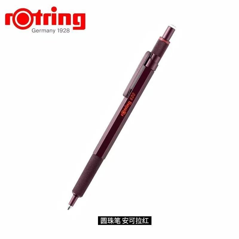 Немецкая шариковая ручка ROtring нового цвета 600 с низким центром тяжести и цельнометаллическим стержнем для подписи