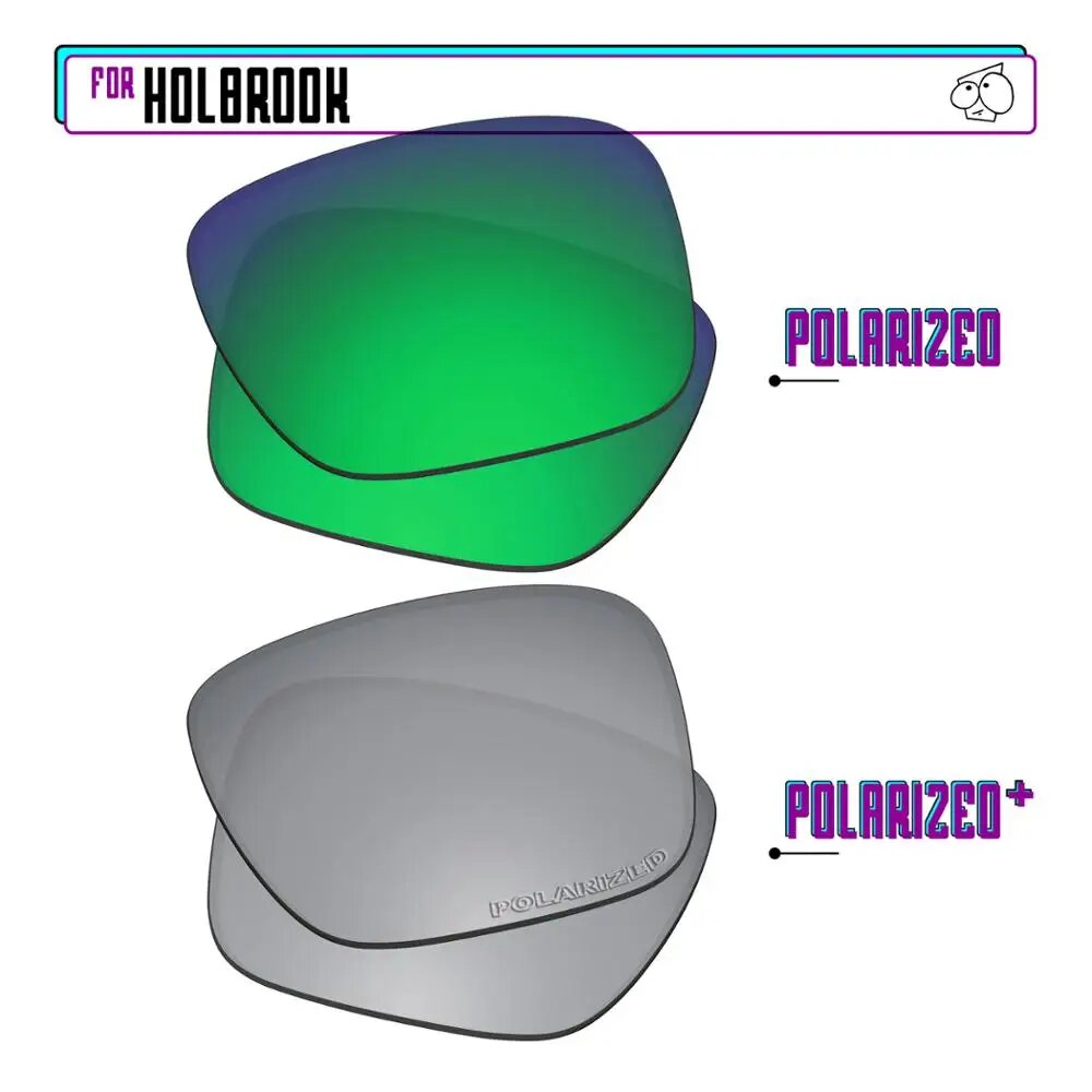Поляризованные линзы Oakley Holbrook Green SilverP Plus