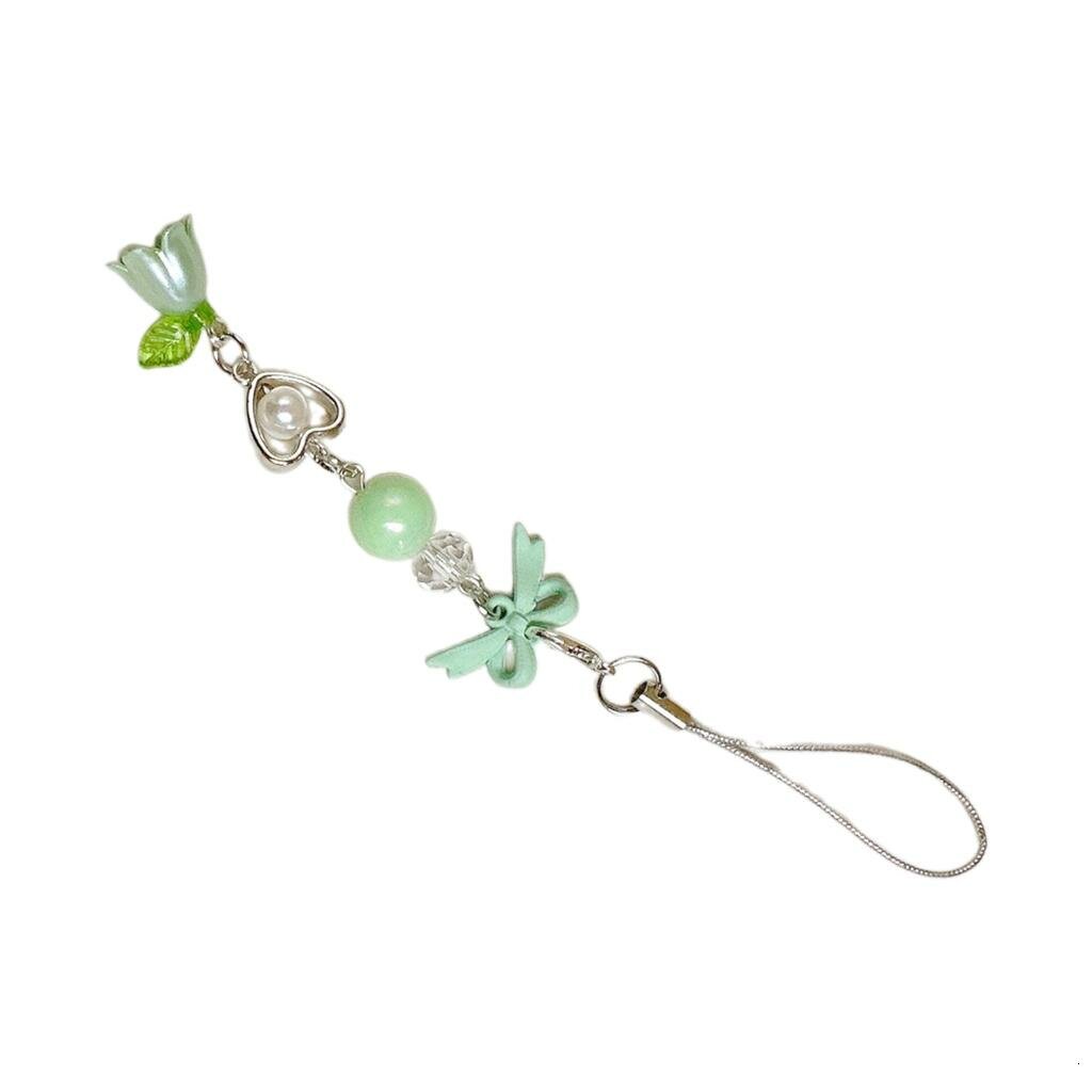 Бантик-шнурок для телефона, Зеленый