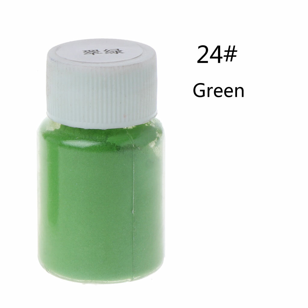 1 флакон полноцветной перламутровой пудры-24 # изумрудно-зеленого цвета