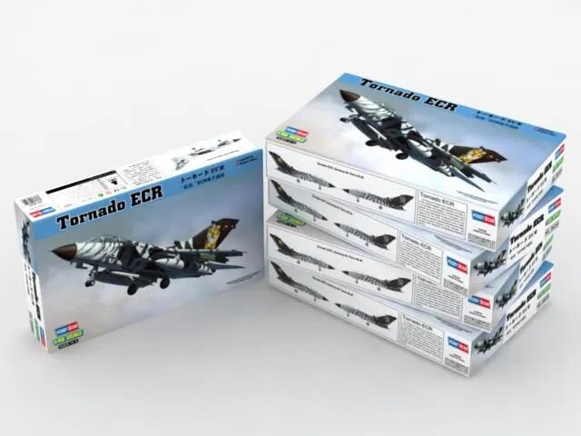 Сборная модель 1/48 Торнадо ECR Самолеты Военный самолет с тигровой раскраской — фото 1