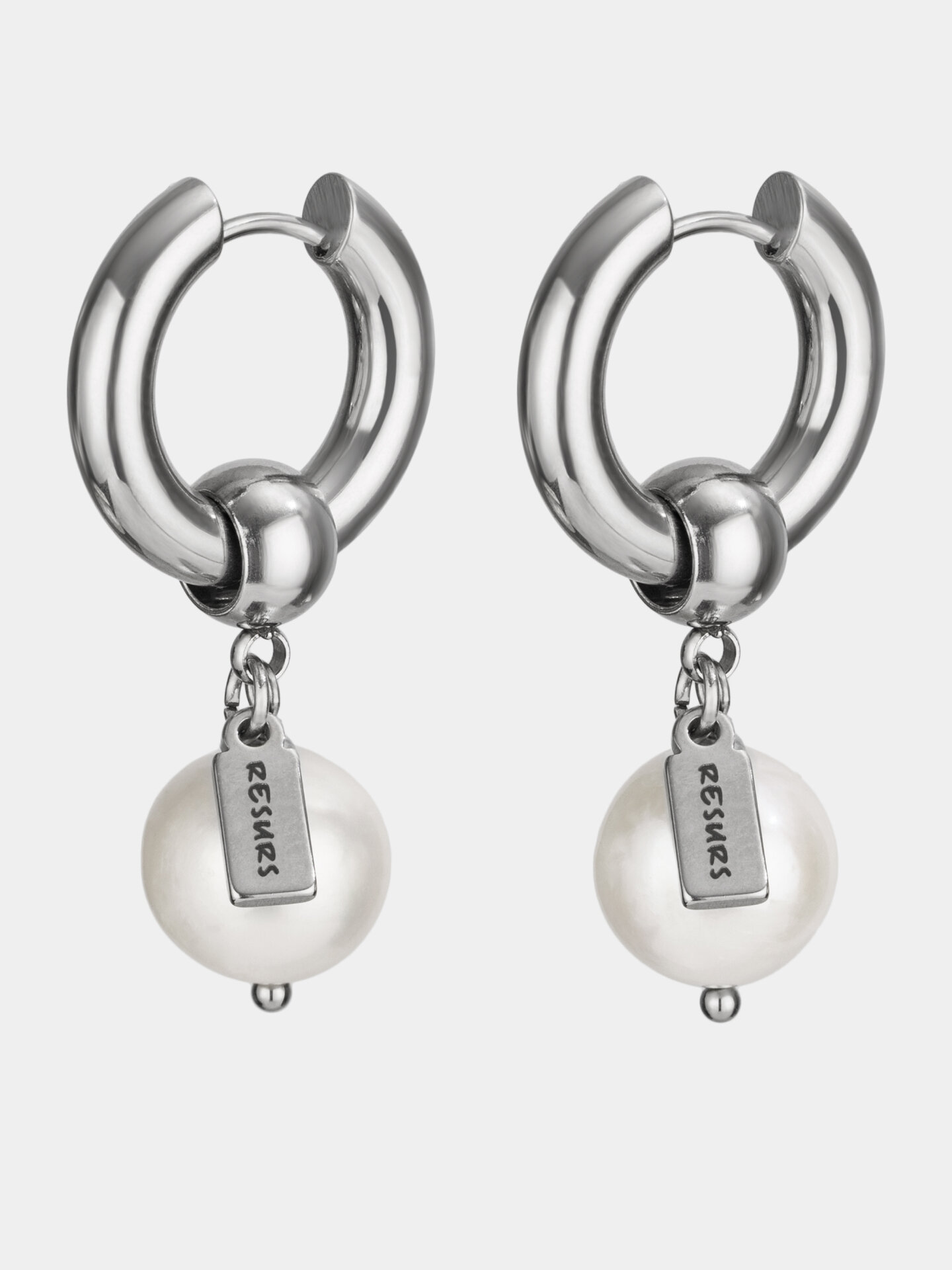 Серьги конго, с подвесками, жемчуг пресноводный