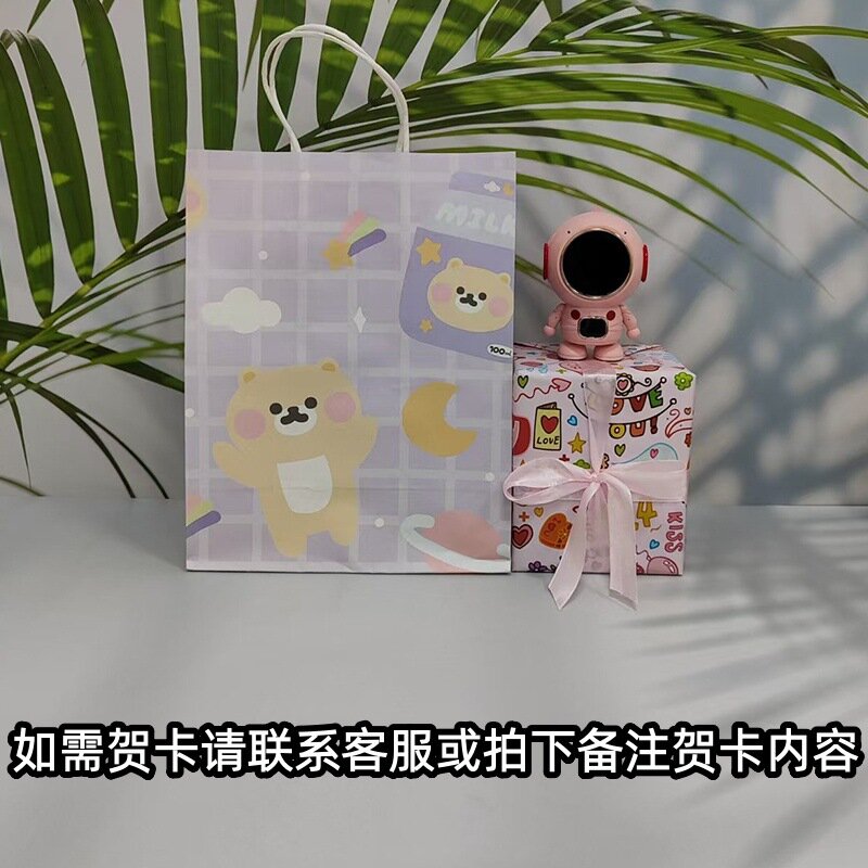 Умная колонка-астронавт с HD-экраном, большая модель Doubao Deepseek с Bluetooth и Wi-Fi, студенческие часы