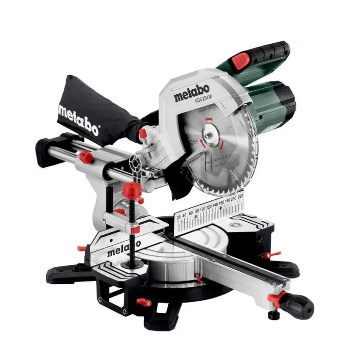 Пила торцовочная Metabo KGS 254 M, 1800 Вт, диск 254мм, глубина пропила 47/92 мм, ширина пропила 205/305 мм, 4500 об/мин
