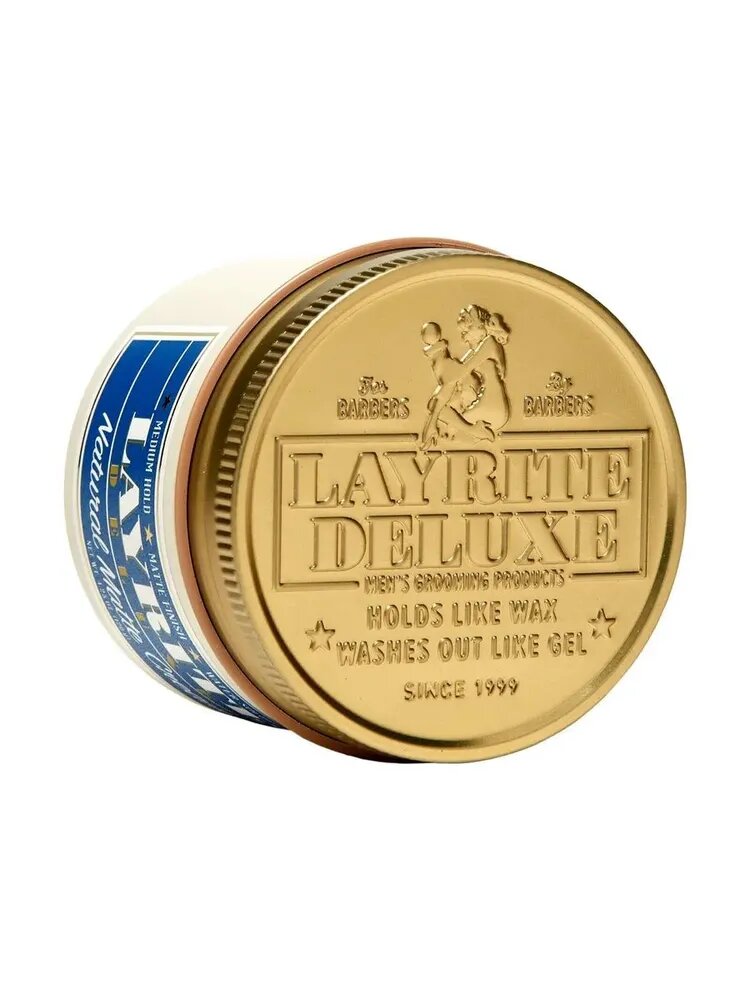 Layrite Natural Matte Cream Глина для волос для текстурирования и матового финиша, 120 мл, США — фото 1