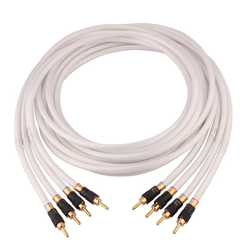 Акустический кабель Hiyaudio посеребренный OCC 1.5м (2 пары)