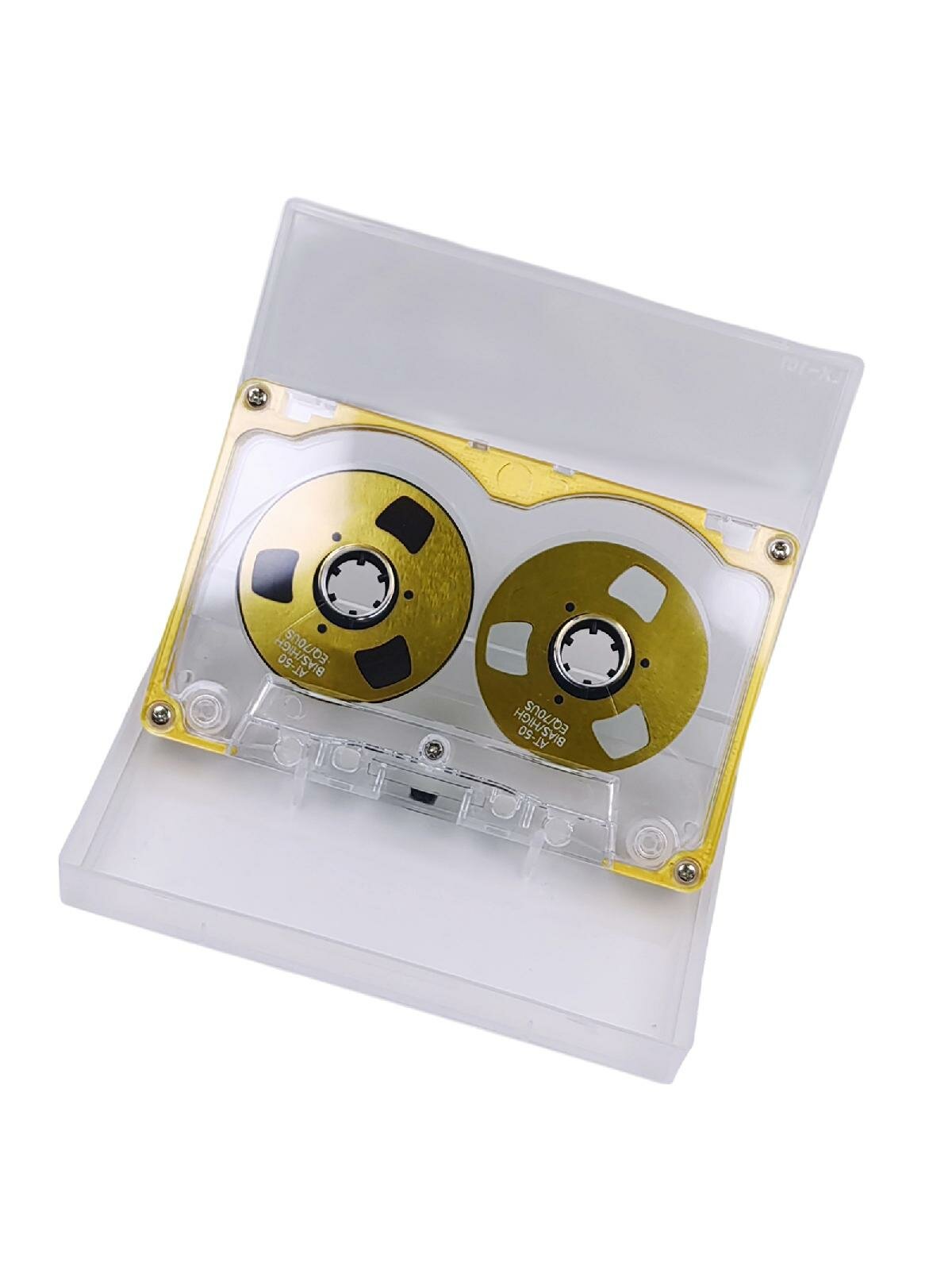 Катушечная пустая кассетная лента Двусторонняя металлическая звуковая кассетная лента