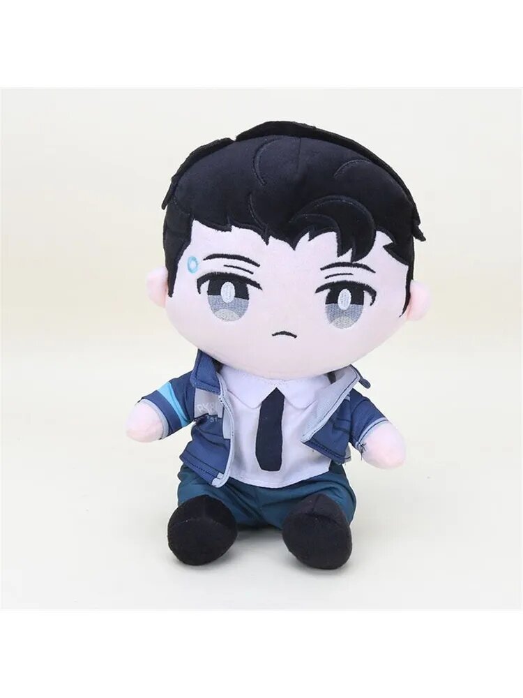 Мягкая игрушка 28 см синий Коннор из Детройта Плюшевая кукла для детей подростков