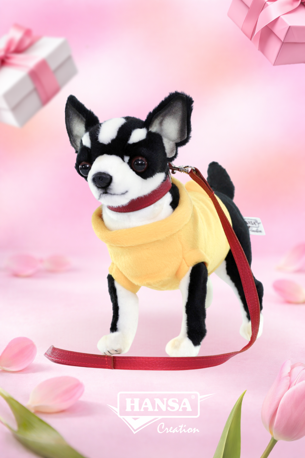 Реалистичная мягкая игрушка Hansa Creation 6384 Чихуахуа черная, 27 см