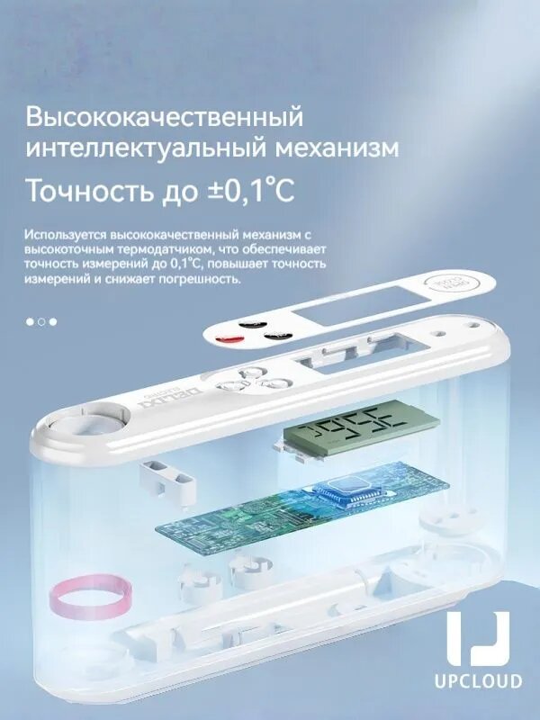 UPCLOUD Кулинарный термометр -50~300°C Цифровой пищевой термометр с зондом из нержавеющей стали — фото 1