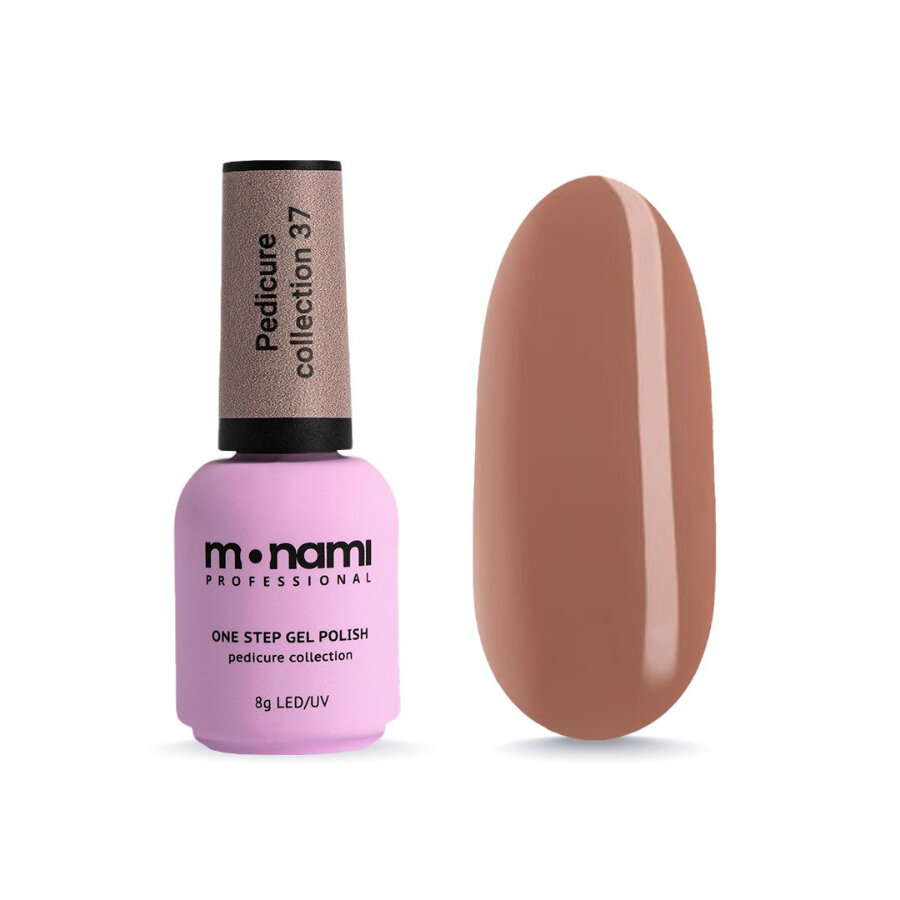 Гель-лак Monami Pedicure Collection 37, однофазный, самовыравнивающийся, 8г