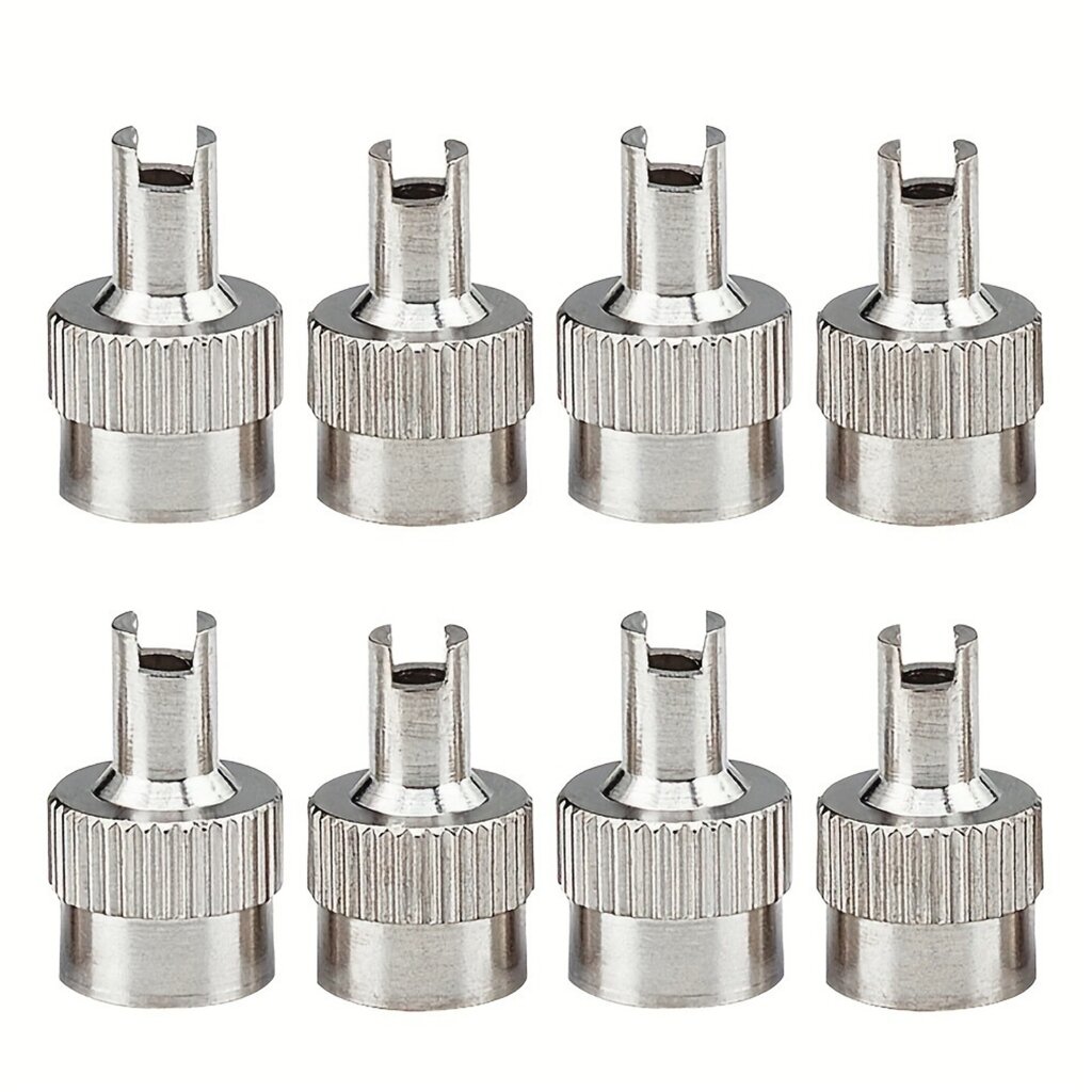 Упаковка из 8 Высококачественных латунных колпачков клапанов для шин Герметичный дизайн Универсальные аксессуары для автомобильных и мотоциклетных шин Простая установка