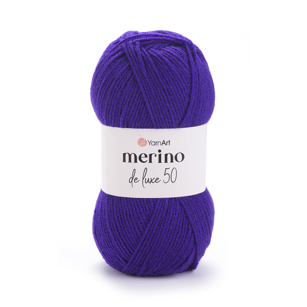 Пряжа для вязания YarnArt Merino de luxe / 50 556 фиолетовый 100 гр/280 м 50% шерсть, 50% акрил