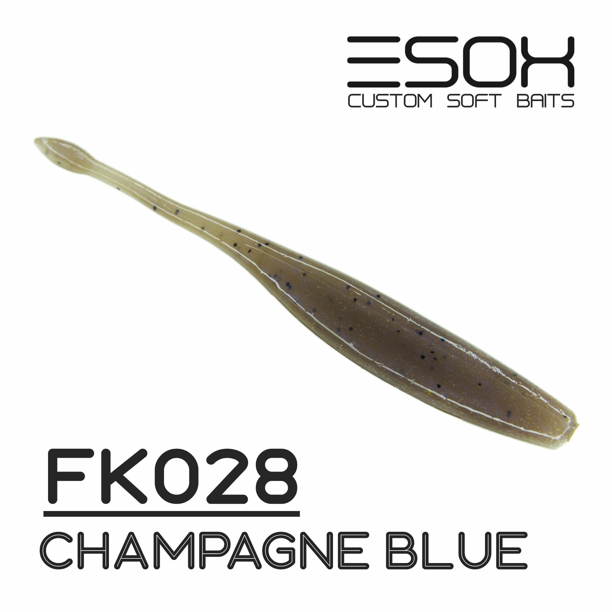ESOX Wacky Slug 3.8"(96мм) 5шт / Мягкая приманка для рыбалки