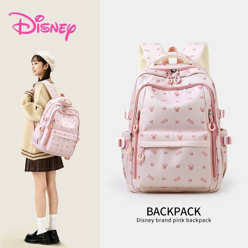 Сумка Disney, фактура плетеная, розовый, — фото 1