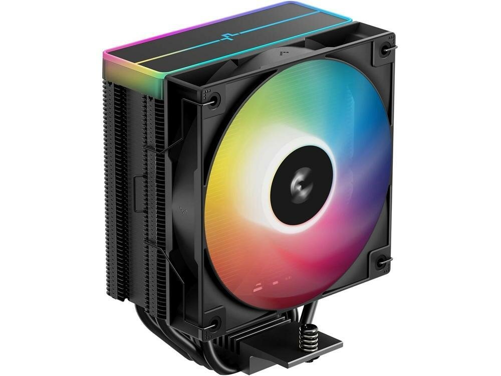 Вентилятор для процессора Deepсool AG400 BK ARGB V2 (Soc 1700/115X/1200/1851/AM5/AM4, 120mm, 2100rpm, 31.6 дБ, 220W, PWM 4-pin, Al+Cu)