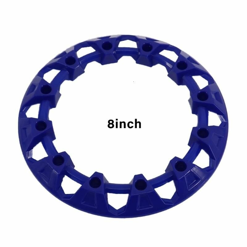 Колпаки на колёса квадроцикла (ATV) 8 дюймов — декоративные ступичные крышки, синий, защита кромок шин