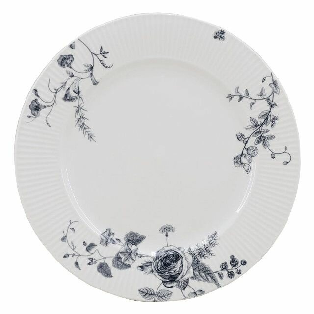 Тарелка TODELIA Porcelain 26.7см, обеденная, фарфор