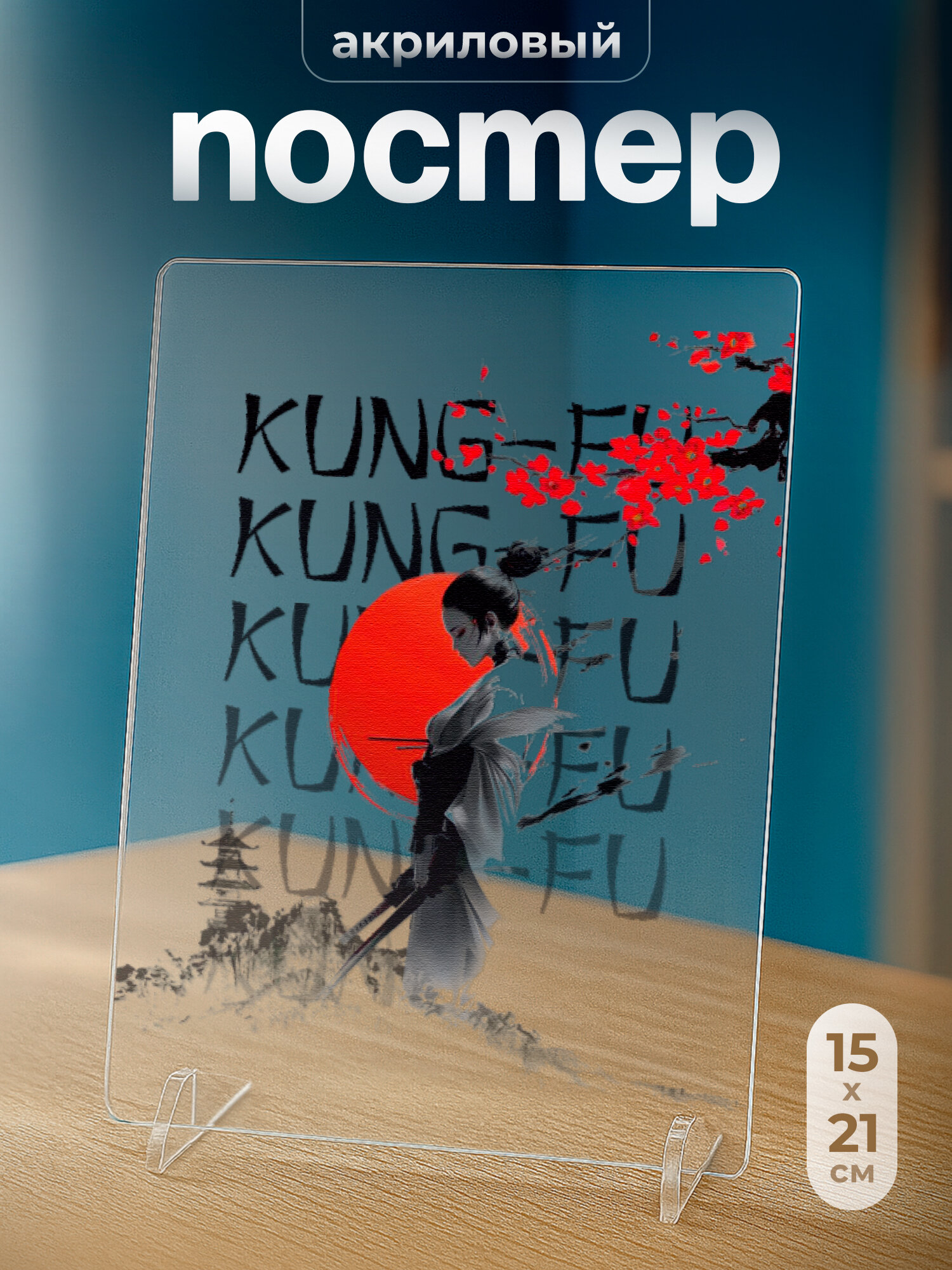 Постер акриловый кунг-фу