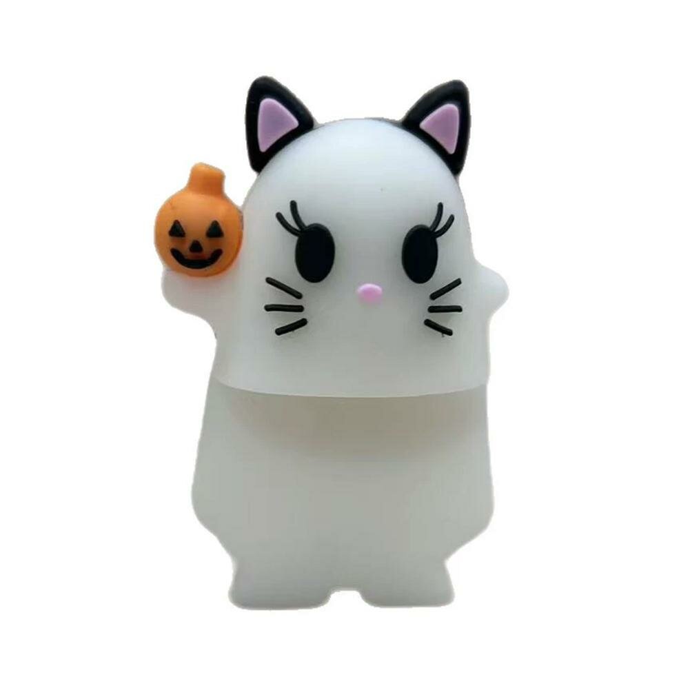 Загадочный кулон для телефона Ghostees Mystery Phone Buddy, загадочный кулон-призрак для телефона, украшение в виде призрака на Хэллоуин и прочная клейкая наклейка в виде тыквы для телефона.