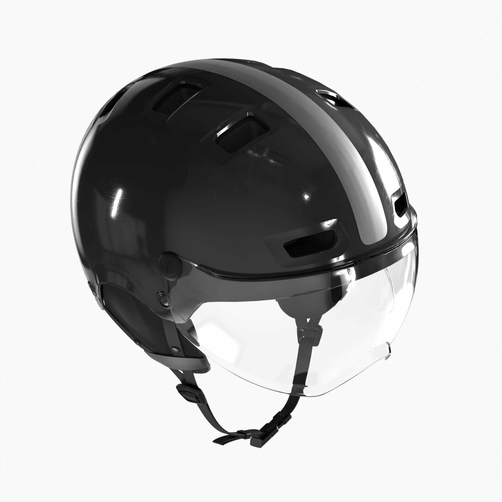 DECATHLON шлем защитный Btwin Orzeszek 580, черный графит, l/59-62 см