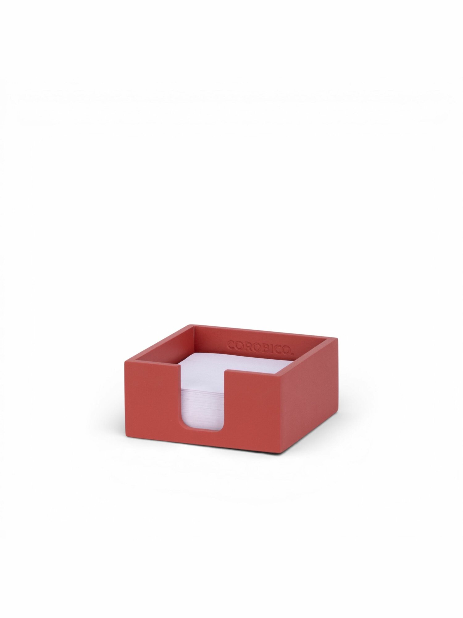 Бокс для заметок и записей Notiko, дерево, красный