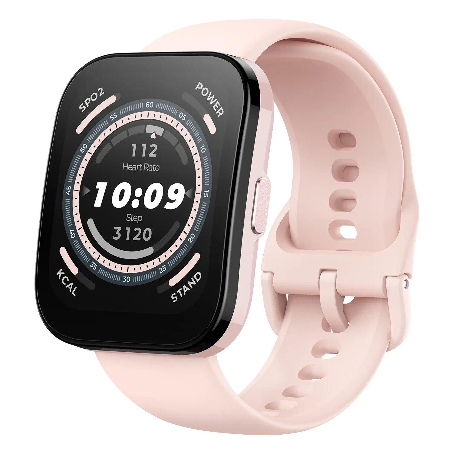 Часы Amazfit Bip, розовые, с будильником, с микрофоном и динамиком