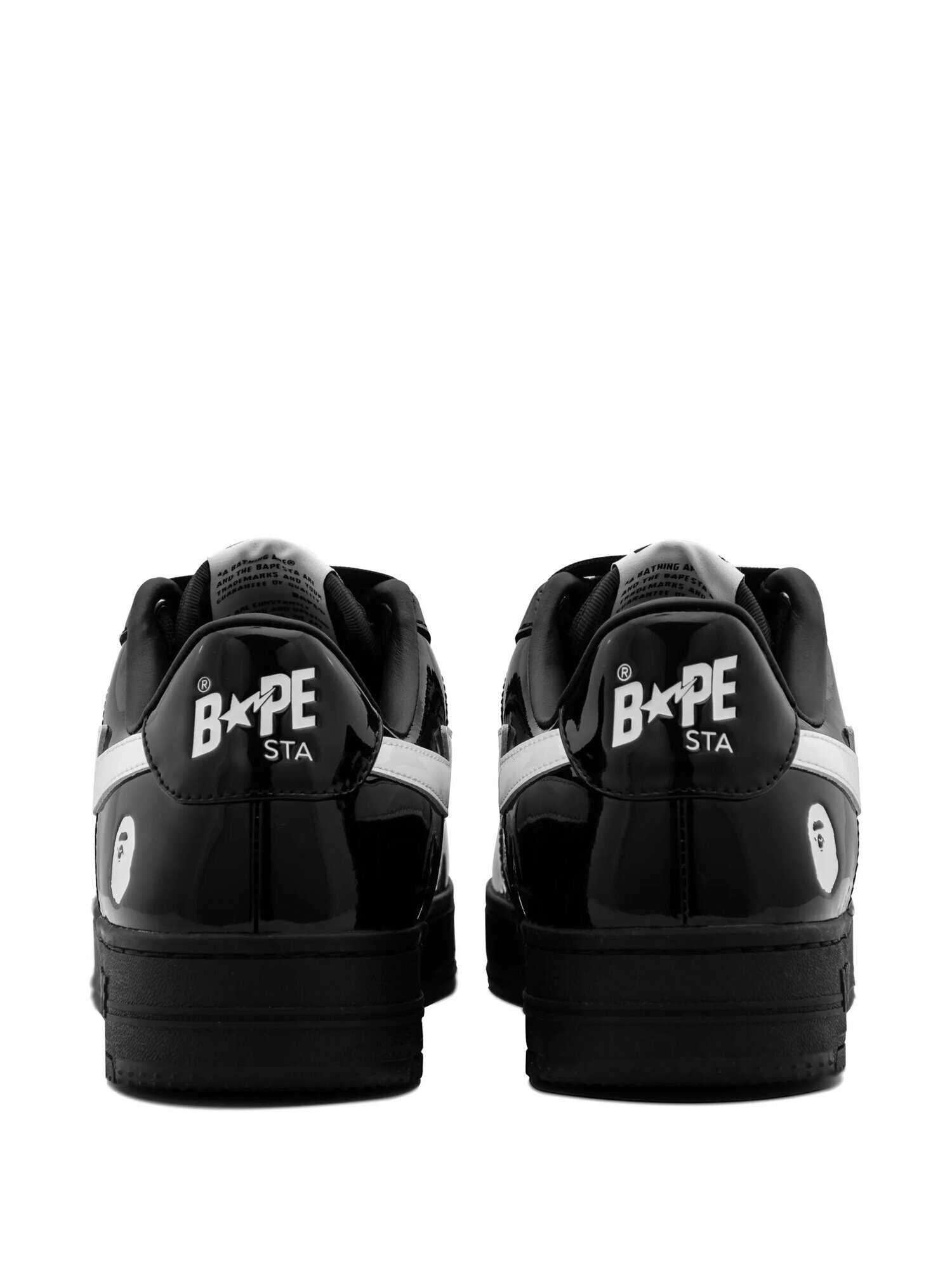 Кроссовки A BATHING APE Bape Sta #2 leather sneakers, размер 9, черный — фото 1