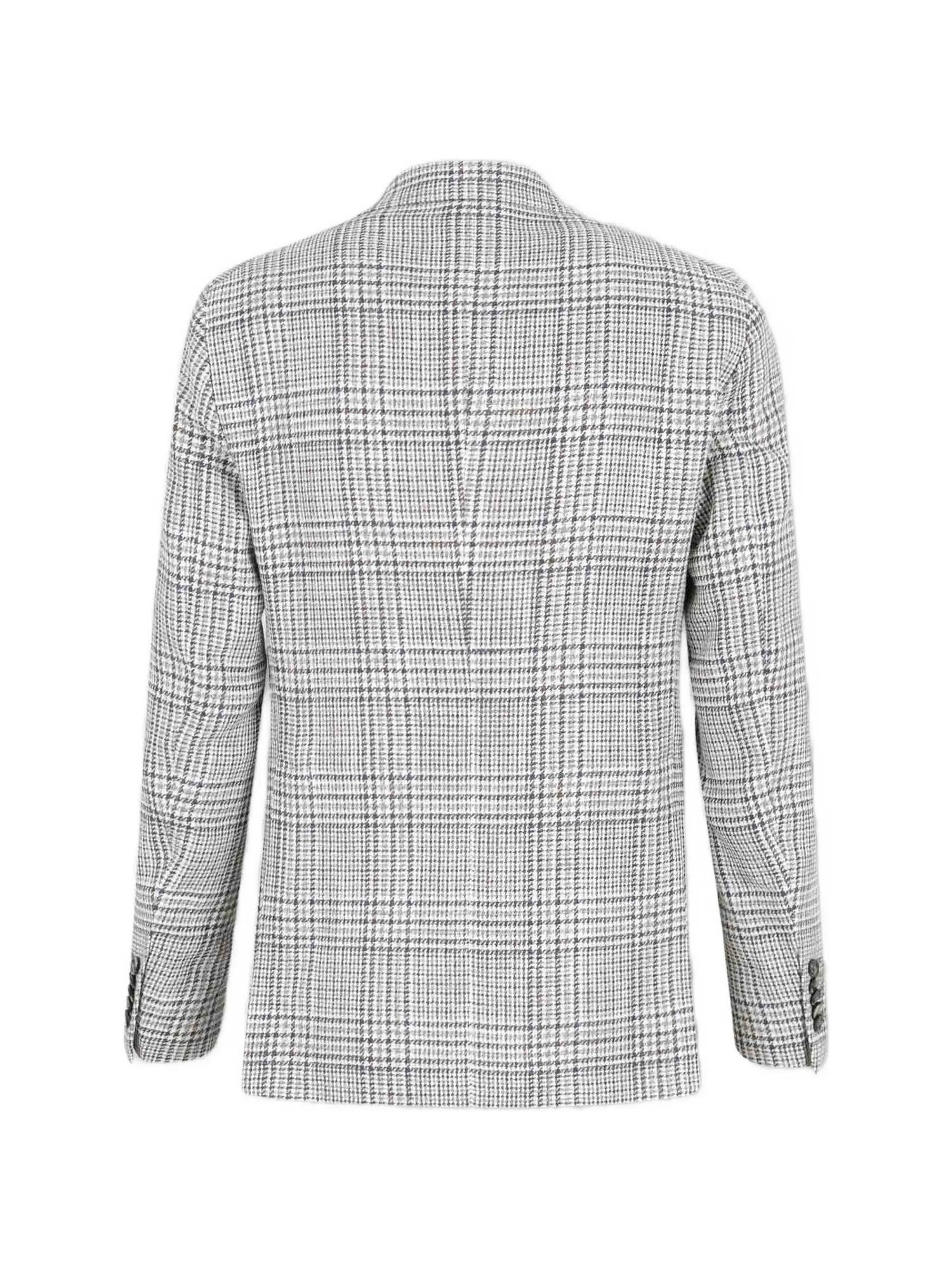 Пиджак Tagliatore Houndstooth single-breasted blazer, размер 50, бежевый/белый — фото 1