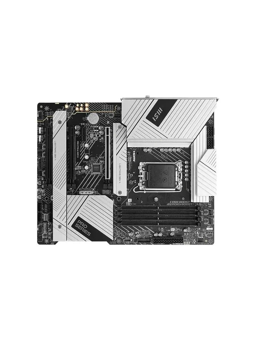 Материнская плата MSI PRO Z790-A WIFI II Soc-1700 Intel Z790 4xDDR5 ATX AC`97 8ch(7.1) 2.5Gg RAID+HDMI+DP