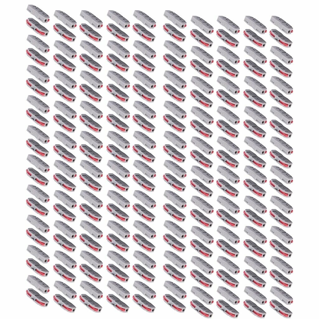 Кабельные разъемы, Соединители проводов с возможностью соединения - красный, 100 шт